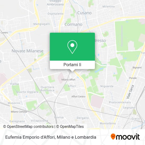 Come arrivare a Eufemia Emporio d'Affori a Milano con metro, bus, tram ...