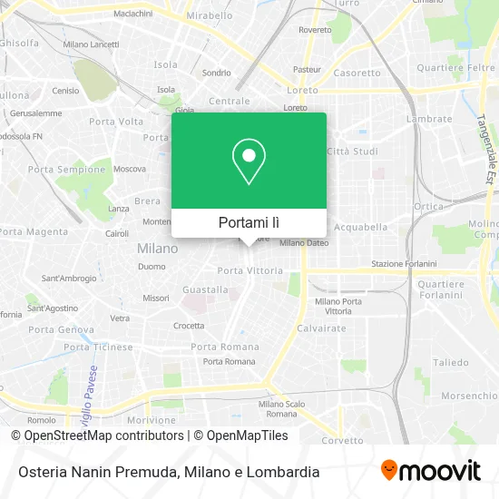 Come arrivare a Osteria Nanin Premuda a Milano con bus, metro, tram o ...