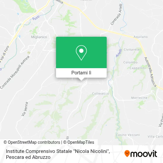 Come arrivare a Institute Comprensivo Statale ""Nicola Nicolini"" a ...