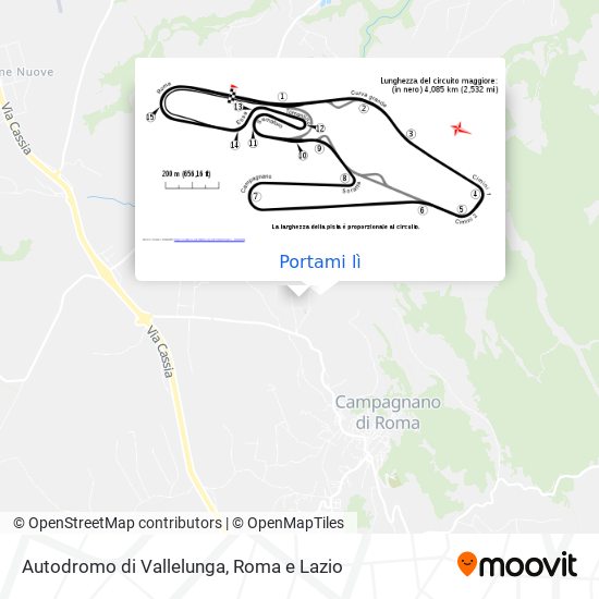 Come arrivare a Autodromo di Vallelunga a Campagnano Di Roma con bus o ...