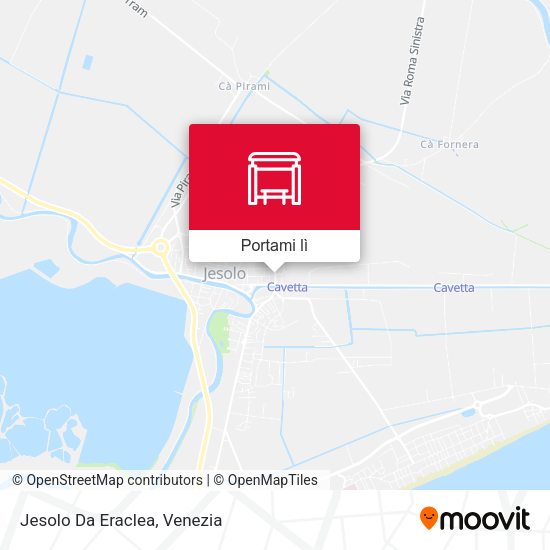 Come arrivare a Jesolo Da Eraclea a Iesolo con bus?