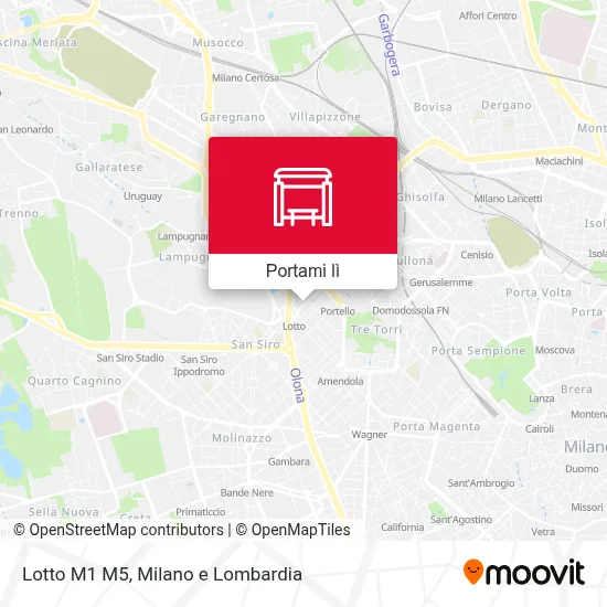 Fermata Lotto M1 M5 - Percorsi, orari e tariffe