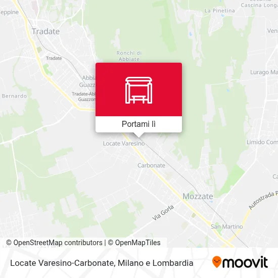 Fermata Locate Varesino-Carbonate - Percorsi, orari e tariffe
