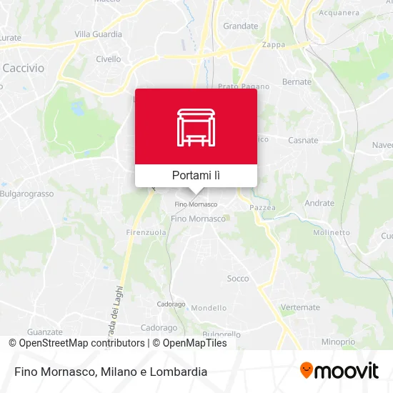 Fermata Fino Mornasco - Percorsi, orari e tariffe