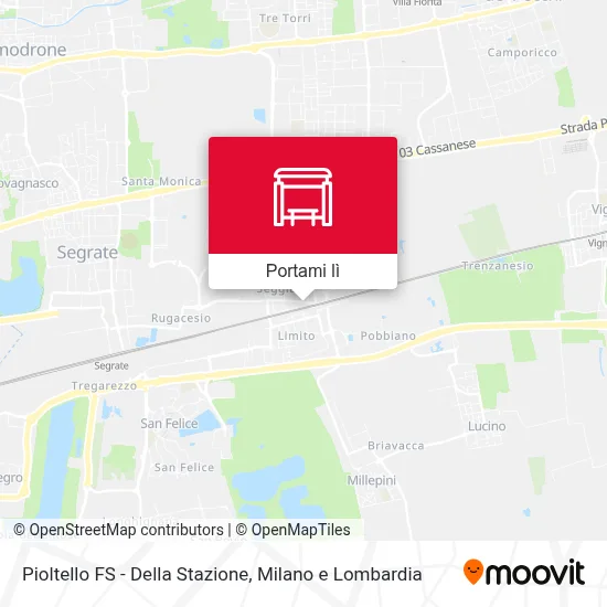 Pioltello FS - Della Stazione - Percorsi, orari e tariffe