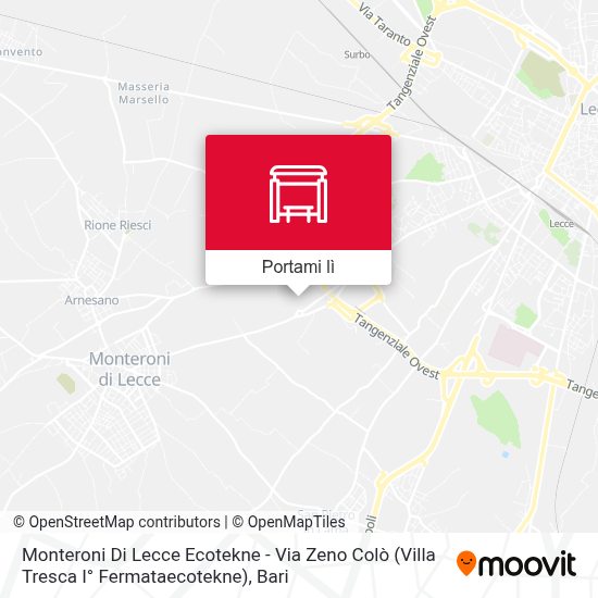 Monteroni Di Lecce Ecotekne - Via Zeno Colò (Villa Tresca I ...