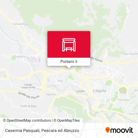 Fermata Caserma Pasquali - Percorsi, orari e tariffe