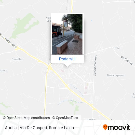 fermata Aprilia | Via De Gasperi - Percorsi, orari e tariffe