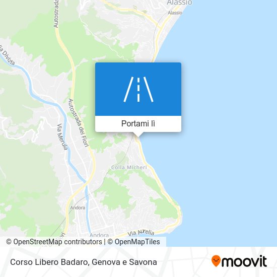 Come arrivare a Corso Libero Badaro a Laigueglia con Bus o Treno?