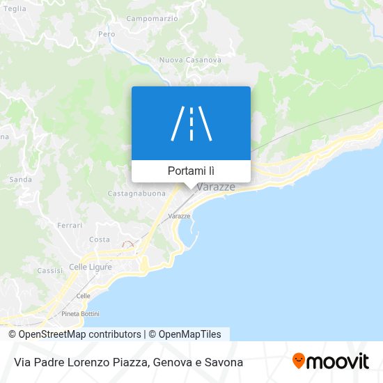 Come arrivare a Via Padre Lorenzo Piazza, Varazze in treno o bus?