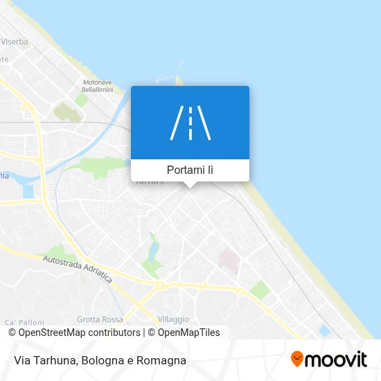 Come arrivare a Via Tarhuna, Rimini in bus o treno?