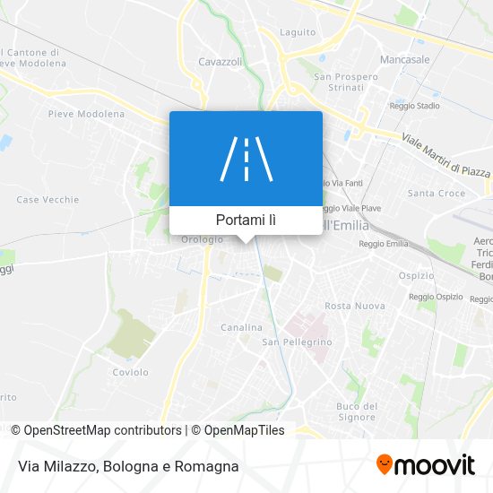 Come arrivare a Via Milazzo, Reggio Emilia in bus o treno?