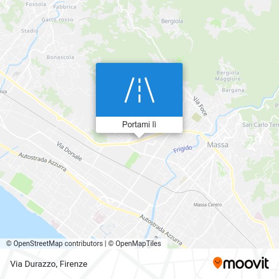 Come arrivare a Via Durazzo, Massa in bus o treno?