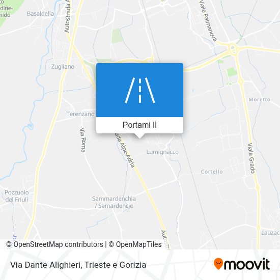 Come arrivare a Via Dante Alighieri, Pozzuolo Del Friuli in bus o treno?