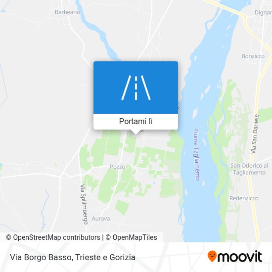 Come arrivare a Via Borgo Basso, San Giorgio Della Richinvelda in bus o ...