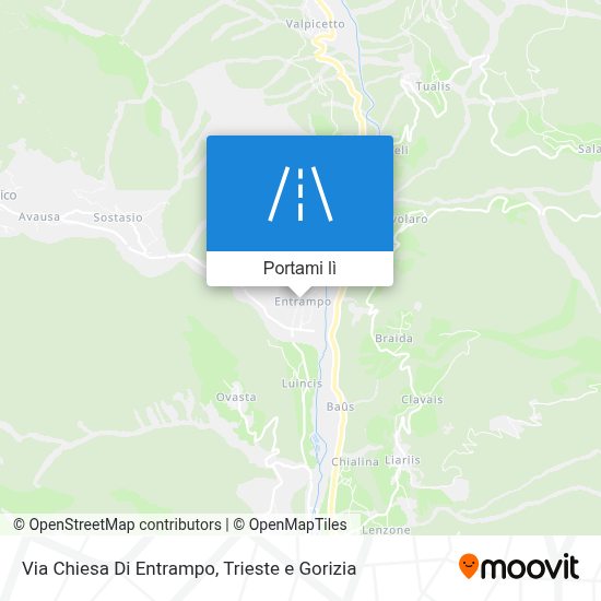 Come arrivare a Via Chiesa Di Entrampo, Ovaro in bus?