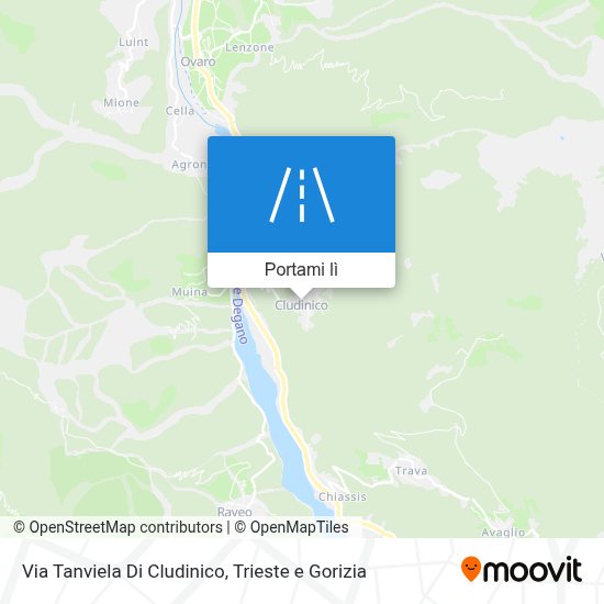 Come arrivare a Via Tanviela Di Cludinico, Ovaro in bus?
