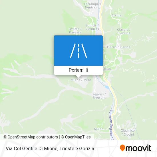 Come arrivare a Via Col Gentile Di Mione, Ovaro in bus?