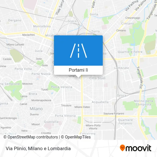 Come arrivare a Via Plinio, Milano in bus, metro, treno o tram?