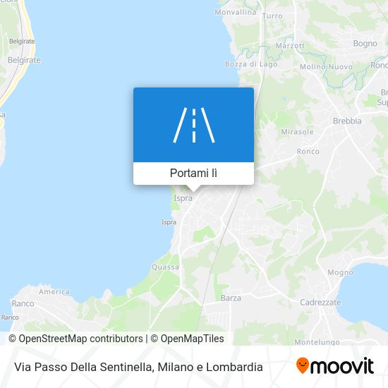 Come arrivare a Via Passo Della Sentinella a Ispra con Bus o Treno?