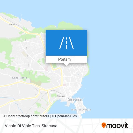 Come arrivare a Vicolo Di Viale Tica, Siracusa in bus o treno?