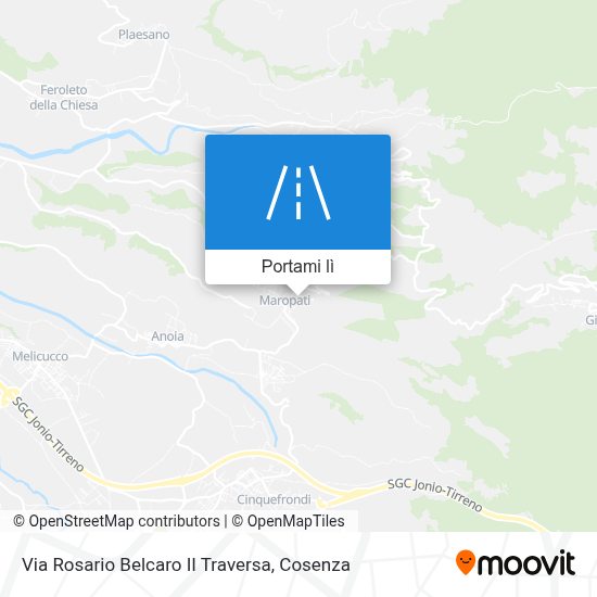 Come arrivare a Via Rosario Belcaro II Traversa, Maropati in bus?