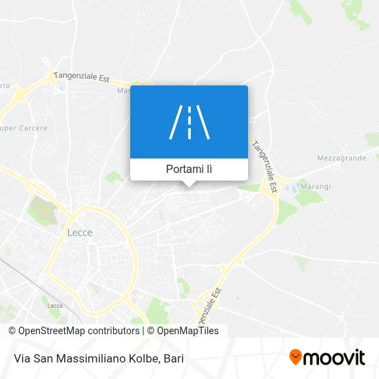 Come arrivare a Via San Massimiliano Kolbe, Lecce in bus?