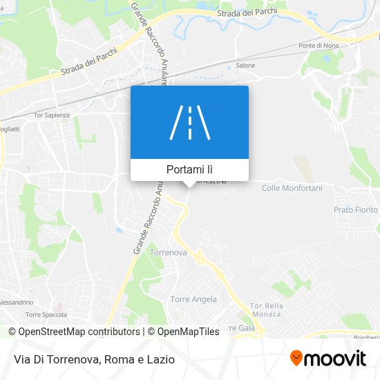Come arrivare a Via Di Torrenova, Roma in bus o metro?