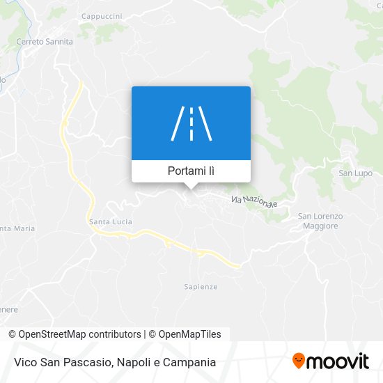 Come arrivare a Vico San Pascasio, Guardia Sanframondi in bus o treno?