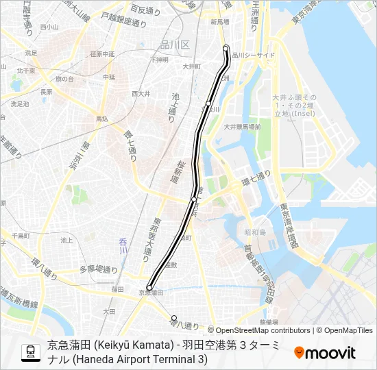 KEIKYU MAIN LINE Route: Schedules, Stops & Maps - Aoto (Updated)