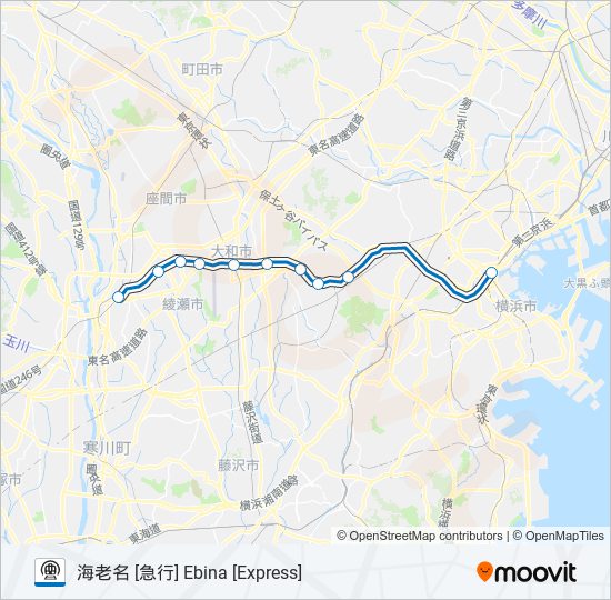 相鉄本線 sotetsu main line Route: Schedules, Stops & Maps - 海老名 [急行] Ebina ...