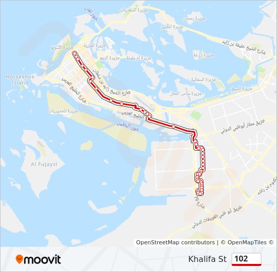 102 Route Schedules Stops Maps Khalifa St Updated 