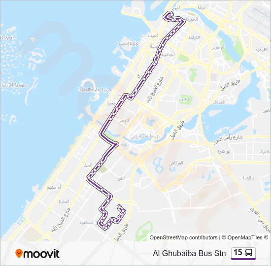 15 Route: Schedules, Stops & Maps - Al Ghubaiba Bus Stn (Updated)
