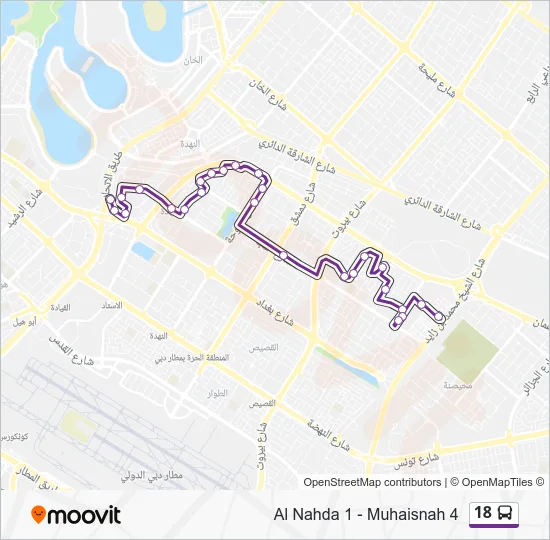 18 Route: Schedules, Stops & Maps - Muhaisnah 4 Wasl Oasis 2 (Updated)