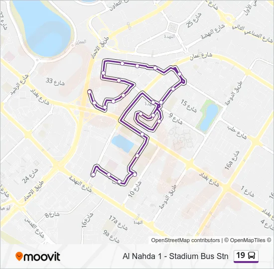 19 Route: Schedules, Stops & Maps - Stadium Bus Stn (Updated)