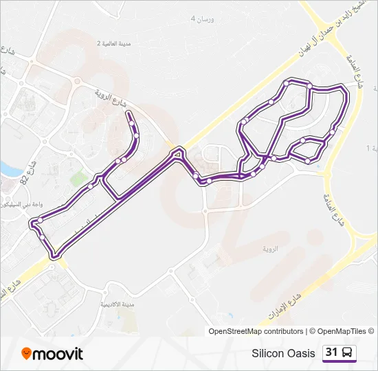 31 Route: Schedules, Stops & Maps - Silicon Oasis (Updated)