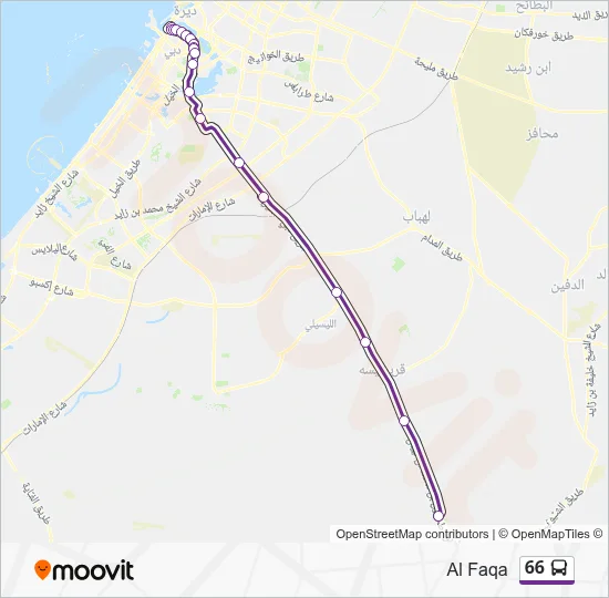 66 Route: Schedules, Stops & Maps - Al Faqa (Updated)