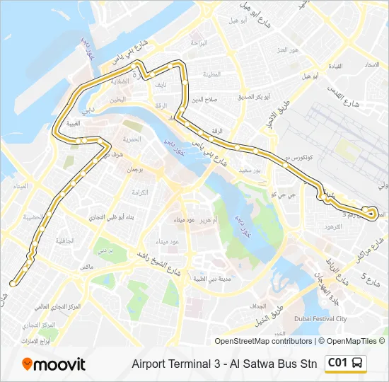 C01 Route: Schedules, Stops & Maps - Airport Terminal 3 (Updated)