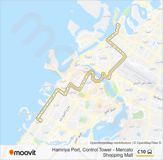 C10 Route: Schedules, Stops & Maps - Jumeirah 1 (Updated)