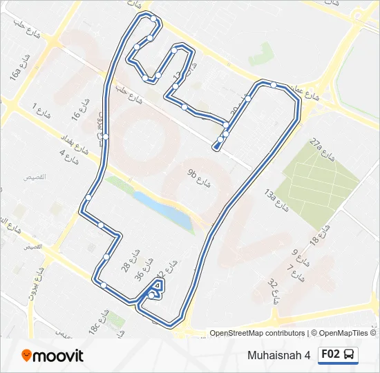 F02 Route: Schedules, Stops & Maps - Muhaisnah 4 (Updated)