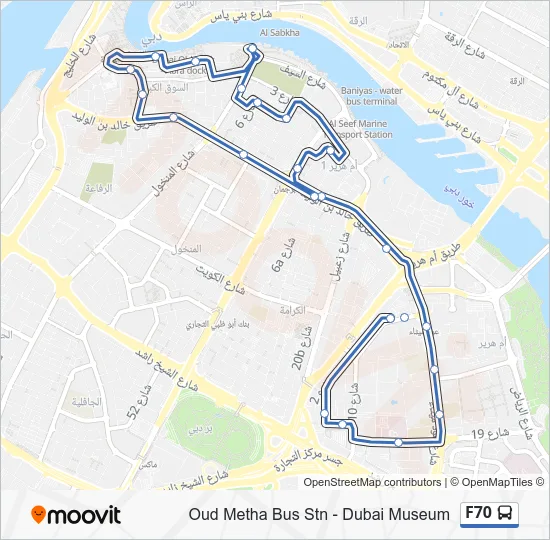 F70 Route: Schedules, Stops & Maps - Burjuman Metro Station (Updated)