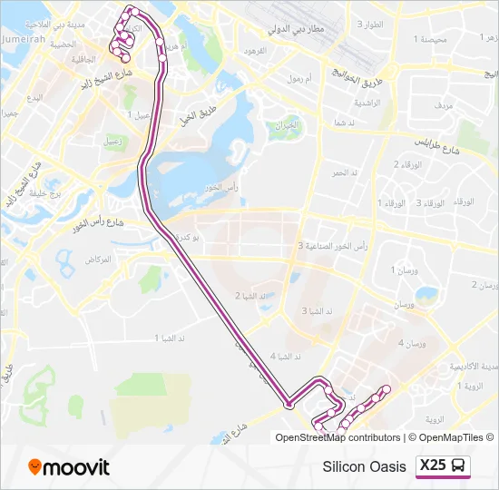 X25 Route: Schedules, Stops & Maps - Silicon Oasis (Updated)