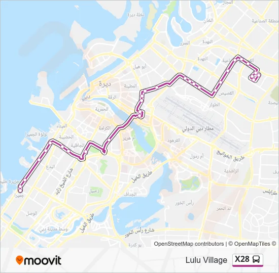 X28 Route: Schedules, Stops & Maps - Lulu Village (Updated)