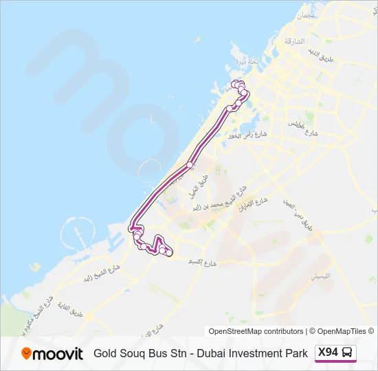 X94 Route: Schedules, Stops & Maps - Dubai Investment Park (Updated)