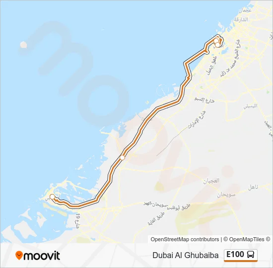 E100 Route: Schedules, Stops & Maps - Dubai Al Ghubaiba (Updated)