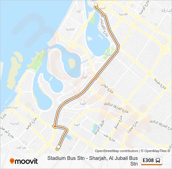 E308 Route: Schedules, Stops & Maps - Dubai Stadium Bus Station (Updated)