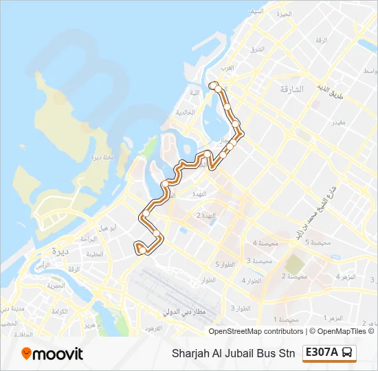 E307A Route: Schedules, Stops & Maps - Sharjah Al Jubail Bus Station ...