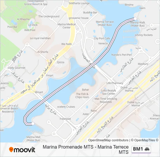 BM1 Route: Schedules, Stops & Maps - Marina Walk Marine Transport Stn ...