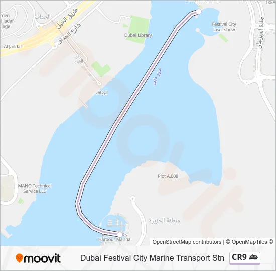 CR9 Route: Schedules, Stops & Maps - Dubai Festival City Marine ...