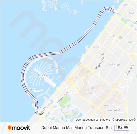 FR2 Route: Schedules, Stops & Maps - Dubai Marina Mall Marine Transport ...